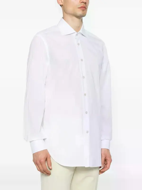 Kiton Cutaway-collar Shirt - White