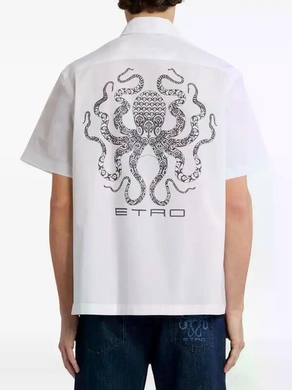 Etro Octopus-print Cotton Shirt