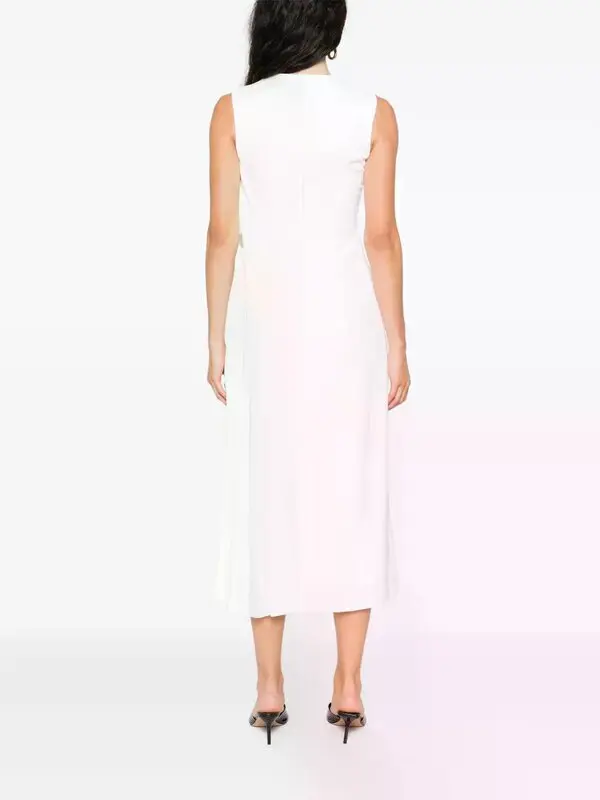 NISSA Pleat-detailed Midi Dress
