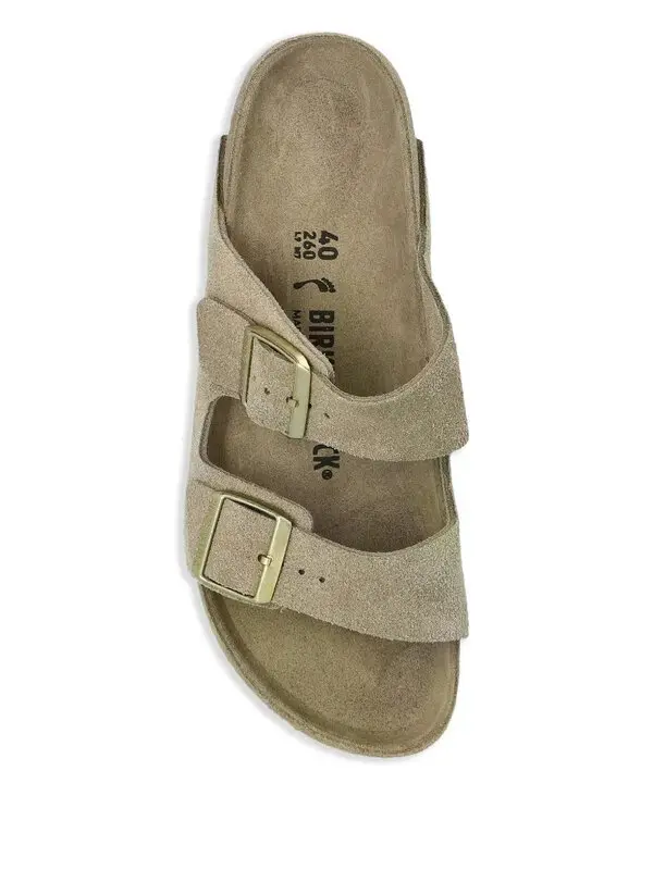 BIRKENSTOCK Arizona Suede Sandals - Neutrals