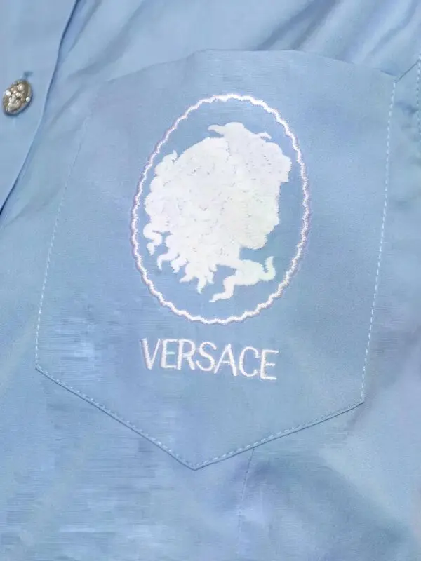 Versace Button-up Sleeveless Dress