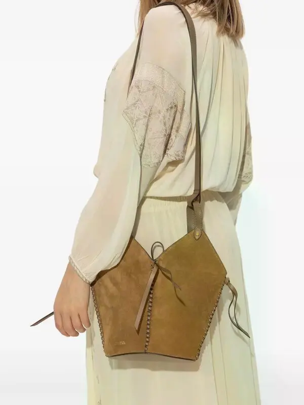 Isabel Marant Étoile Tampa Mini Leather Tote Bag - Brown