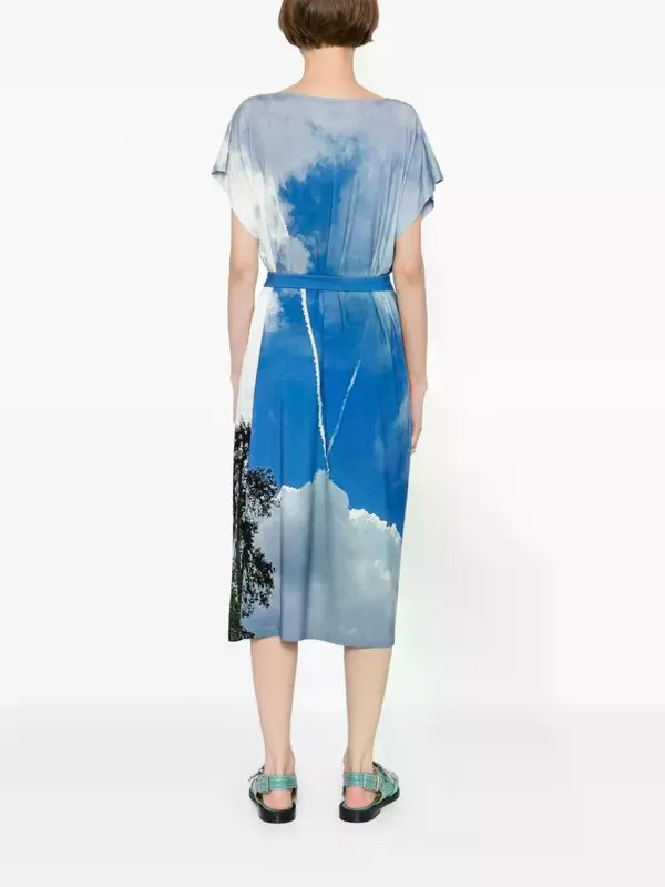 AGNÈS B. Graphic-print Midi Dress