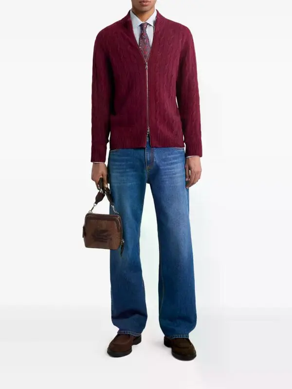 Etro Paisley-jacquard Cotton Shirt - Blue