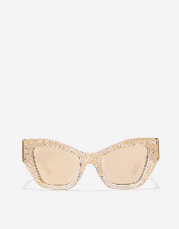 Dolce & Gabbana Lace Sunglasses - Gold