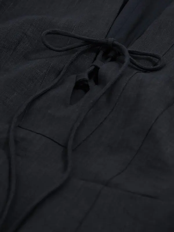 REISS Gwen Linen Mini Dress