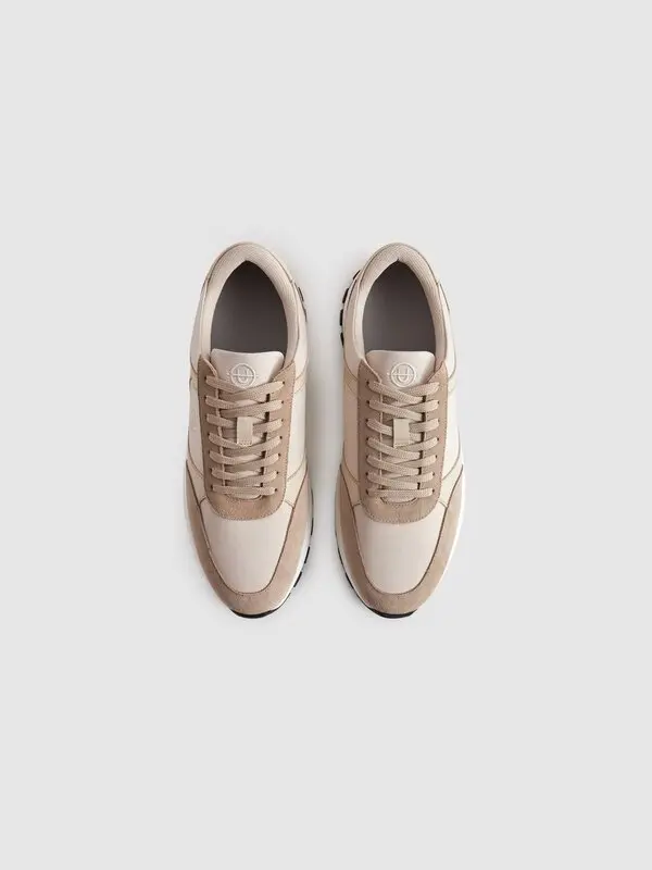 UNSEEN Plemont Leather-suede Trainers