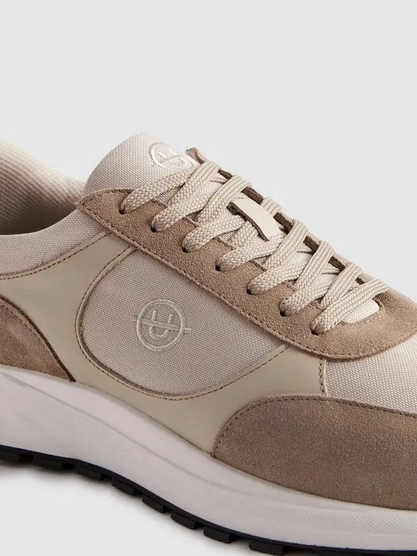 UNSEEN Plemont Leather-suede Trainers