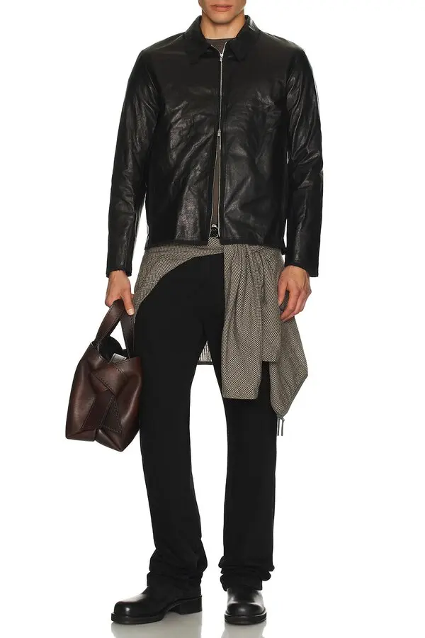 POST ARCHIVE FACTION (PAF) 8.0 Leather Jacket Right