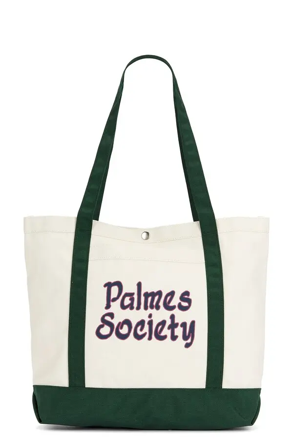 PALMES Medium Tote Bag - Dark Green