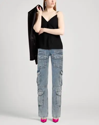 Givenchy Cotton Denim Cargo Jeans