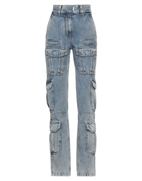 Givenchy Cotton Denim Cargo Jeans