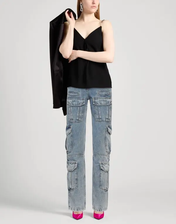 Givenchy Cotton Denim Cargo Jeans