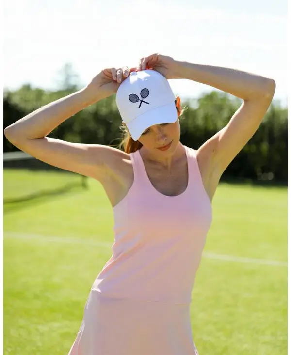 AME & LULU Crossed Racquets Heads Up Cap