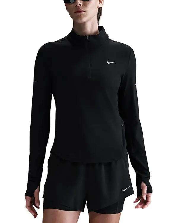 Nike Swift Dri-fit Half Zip Top - Black/refsil