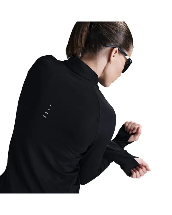 Nike Swift Dri-fit Half Zip Top - Black/refsil