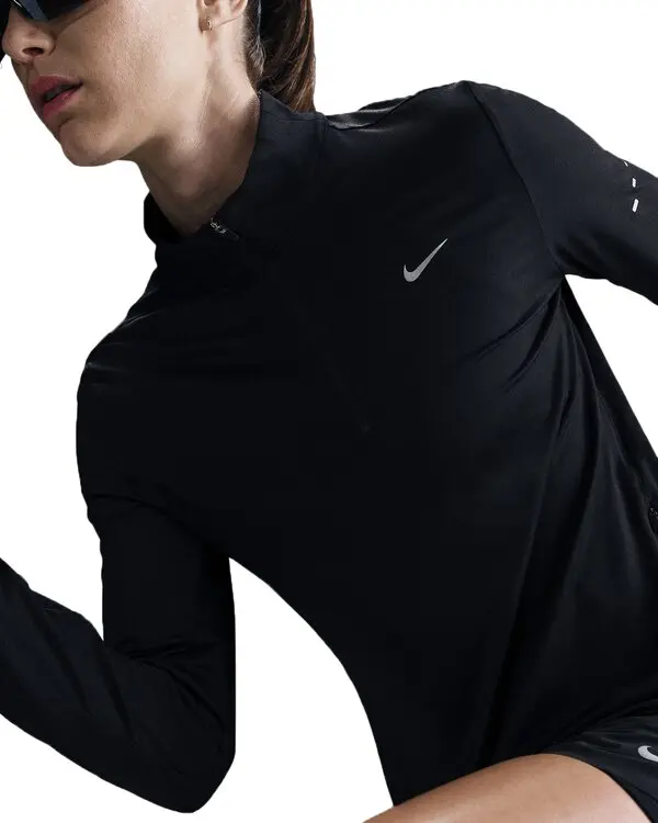 Nike Swift Dri-fit Half Zip Top - Black/refsil