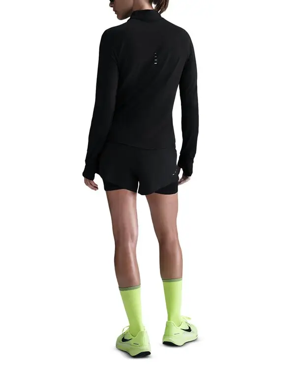 Nike Swift Dri-fit Half Zip Top - Black/refsil