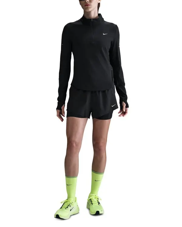 Nike Swift Dri-fit Half Zip Top - Black/refsil