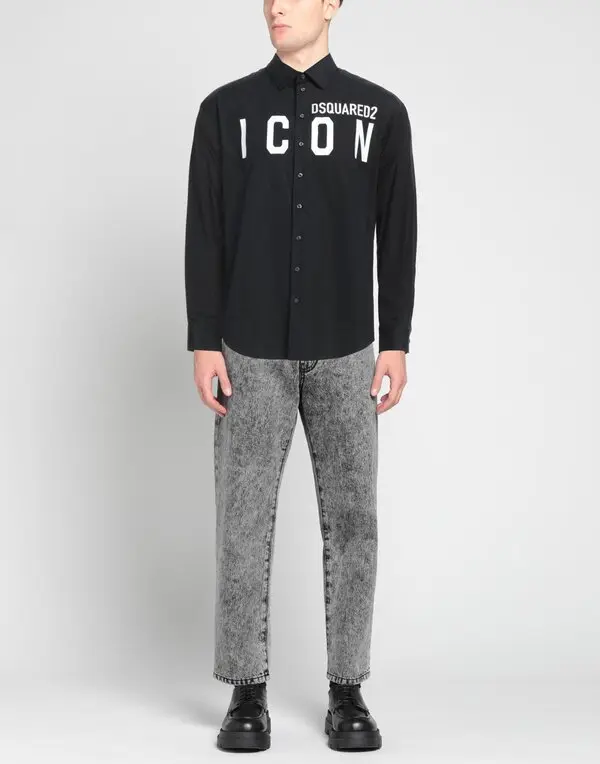 Dsquared2 Icon Shirt Size Cotton - Black