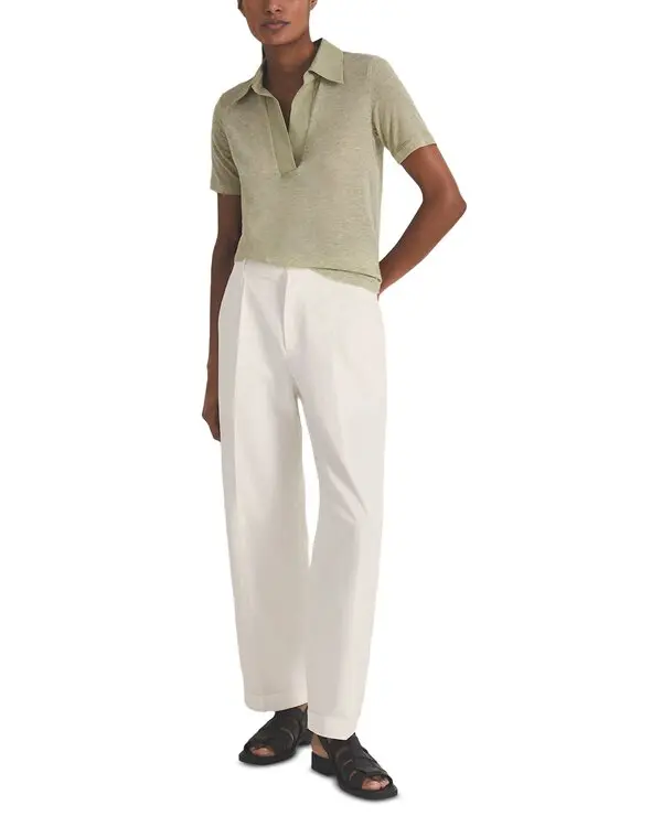 REISS Les 100 Ciels Fitted Polo Top