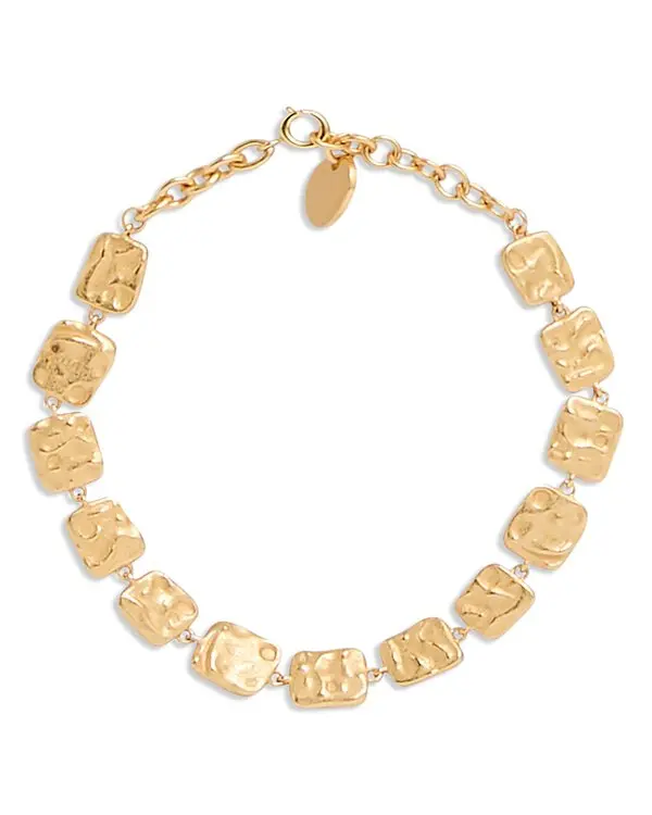 REISS Millie Molten Square Bracelet - Gold