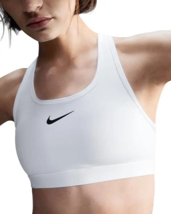 Nike Racerback Support Sports Bra - White/black