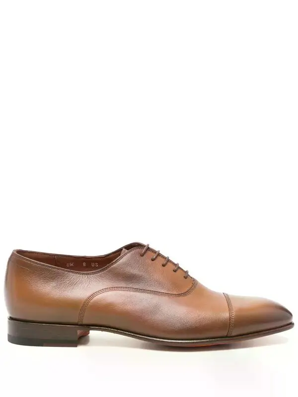 Santoni Leather Oxford Shoes