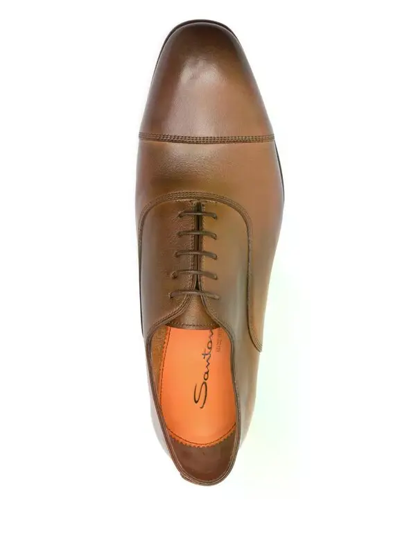 Santoni Leather Oxford Shoes