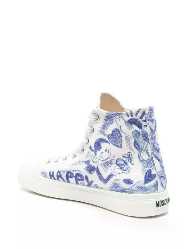 Moschino Printed Sneakers
