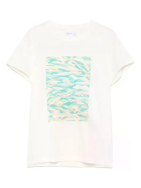 AGNÈS B. Graphic-print T-shirt - Neutrals