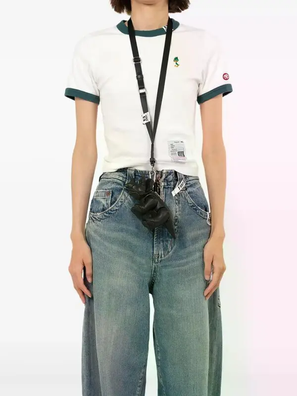 Mihara Yasuhiro Mini Triceratops Shoulder Bag - Black