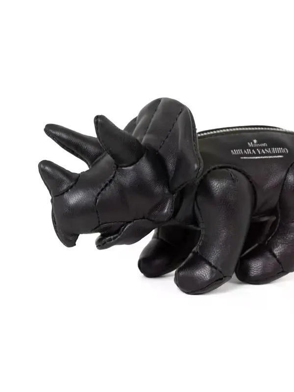 Mihara Yasuhiro Mini Triceratops Shoulder Bag - Black