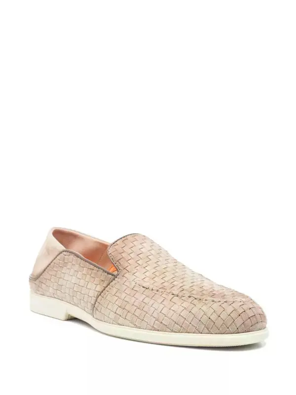 Santoni Suede Slippers