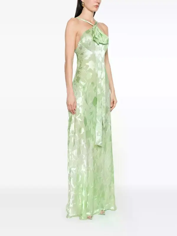 ermanno scervino green dress Jacquard Maxi In - 69% Off global-customer_personality-Erin