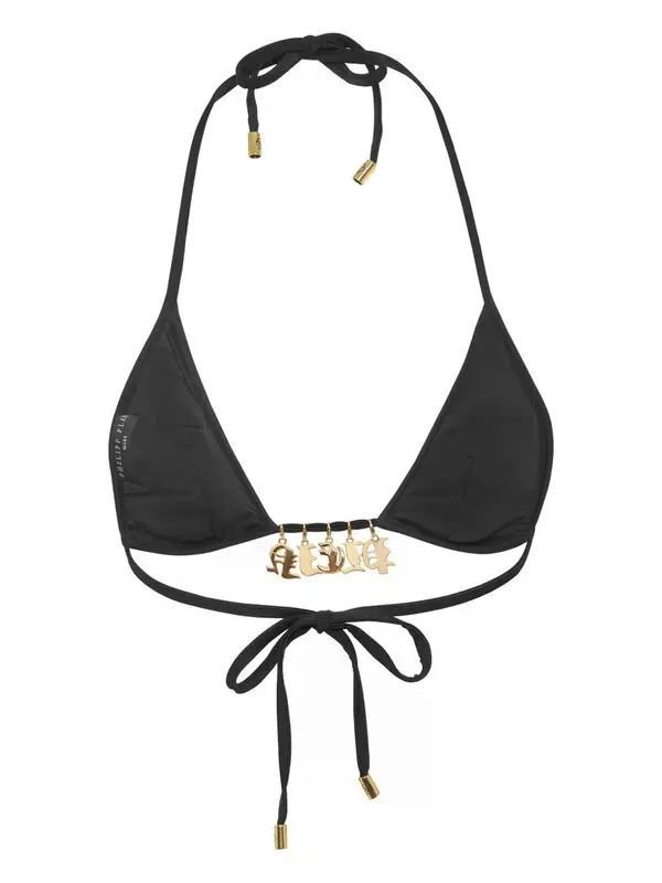 Philipp Plein Charm-detail Triangle Bikini Top