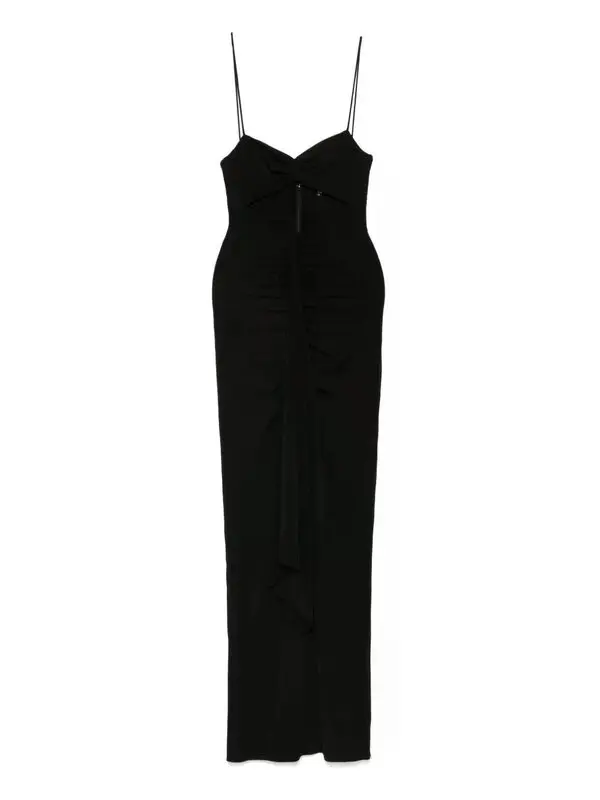 NISSA Cut-out Maxi Dress - Black