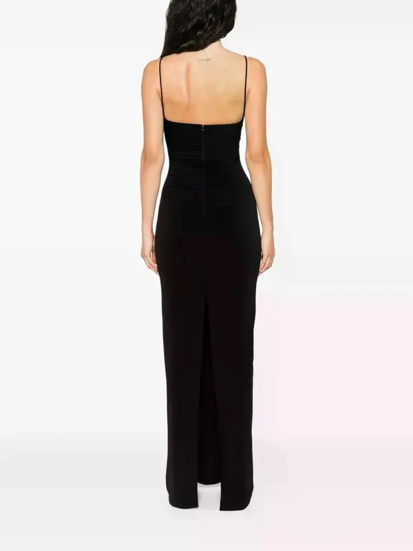 NISSA Cut-out Maxi Dress - Black