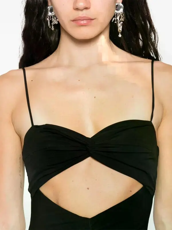 NISSA Cut-out Maxi Dress - Black