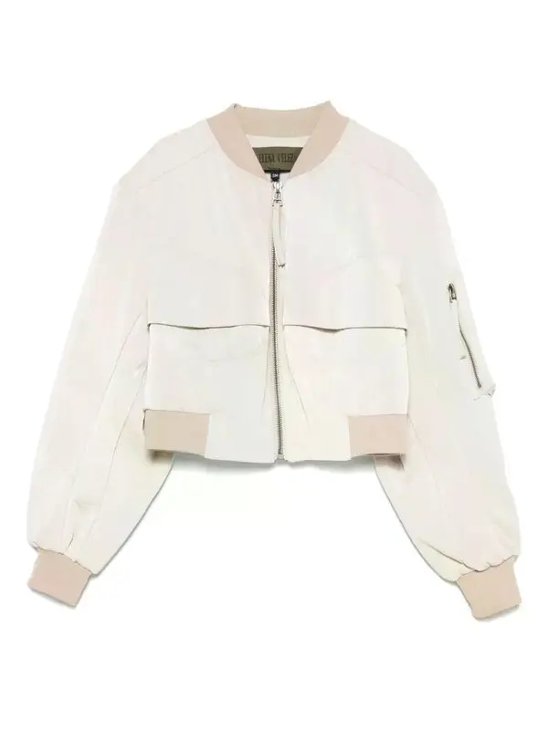 ELENA VELEZ Bustier Bomber Jacket