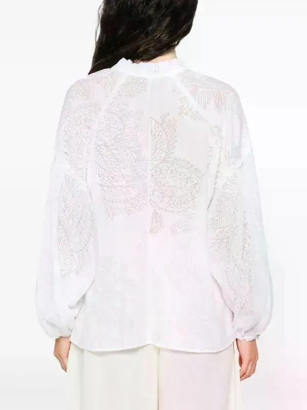 MARCCAIN Leaf-motif Blouse
