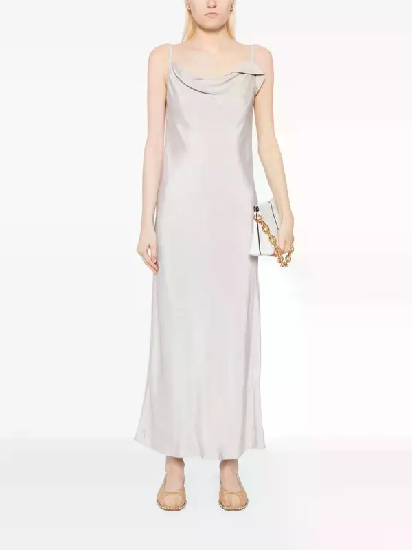 RECTO Drapery Neckline Slip Dress