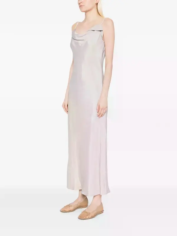 RECTO Drapery Neckline Slip Dress