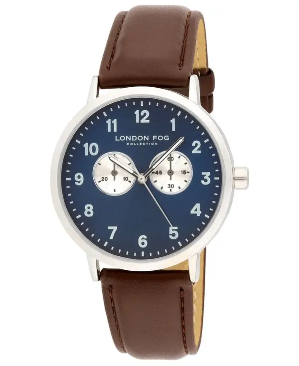 London Fog Whitehall Leather Watch