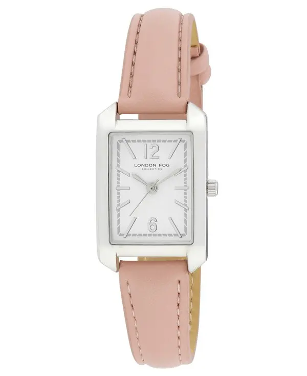 London Fog Chancery Leather Band Watch - Pink