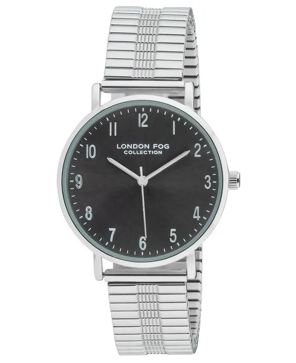 London Fog Baldwin Link Alloy Watch - Silver