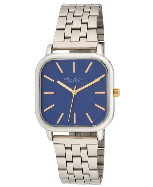 London Fog Orchard Link Alloy Watch - Silver