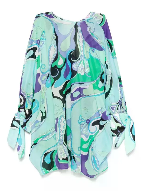 Emilio Pucci Printed Mini Dress - Green