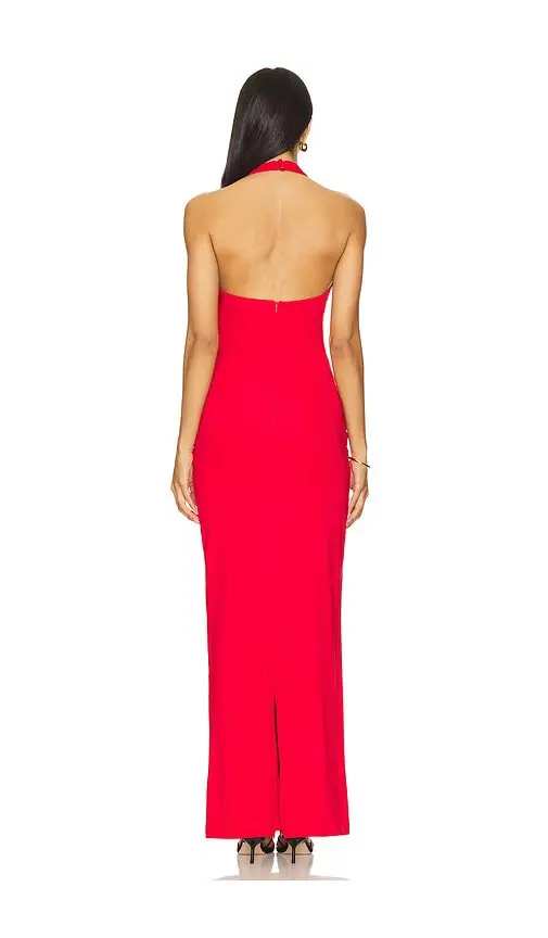 Superdown Halter Maxi Dress - Red