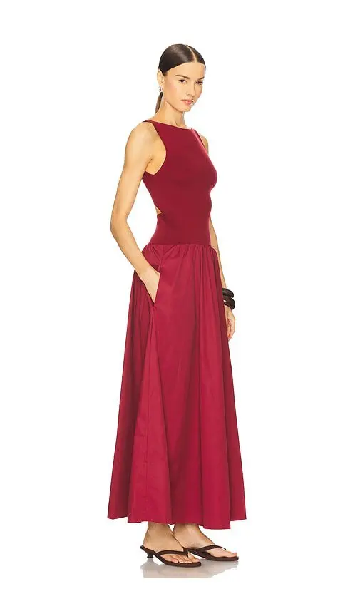 ST. AGNI Bateau Cut Out Dress